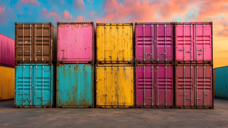 Colored Distribution Terminal Blocks Electric Connectors Stock Image ...