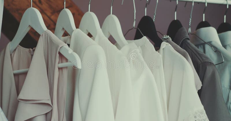 Wedding Clothes Hanging on Coathangers Stock Image - Image of cloth ...