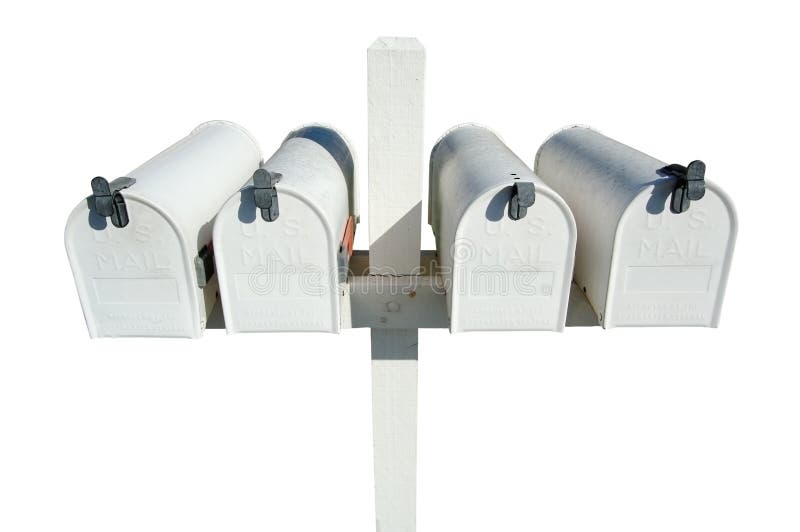 Generic Mailboxes at an Apartment Complex. Stock Image - Image of metal ...