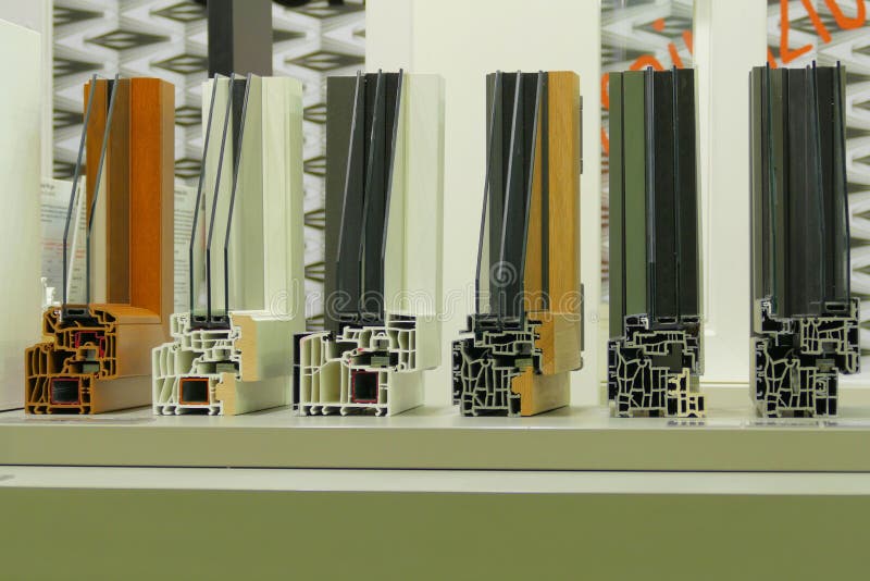 Row of Window Frames for Thermo-acoustic Insulation with Double and ...