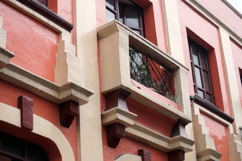 Windows of a Colonial Building in the Old Town, Quito, Ecuador Stock ...