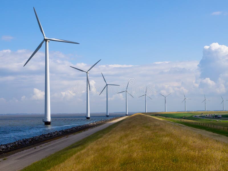 Offshore Windfarm stock photo. Image of tower, windmill - 20912216