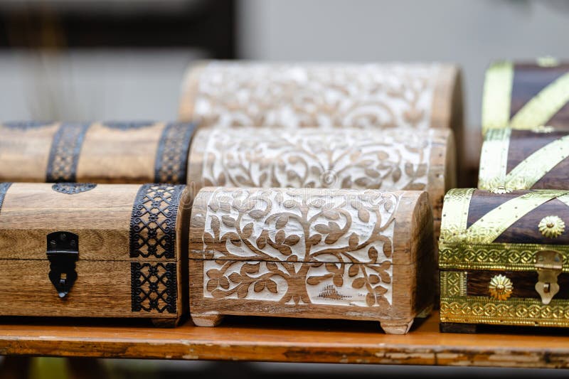 Row Wooden Boxes White Designs Them Stock Photos - Free & Royalty-Free ...