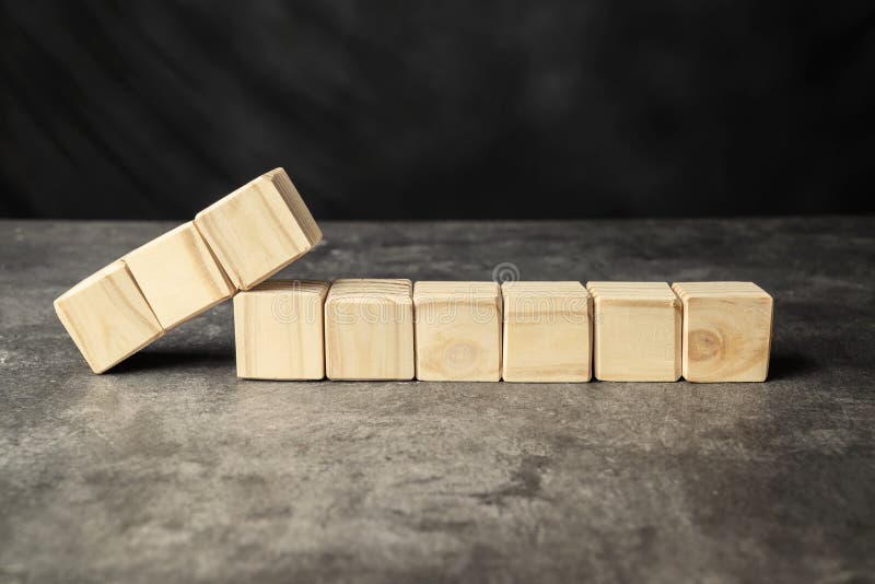 A row of wooden cubes stock image. Image of creativity - 301926689