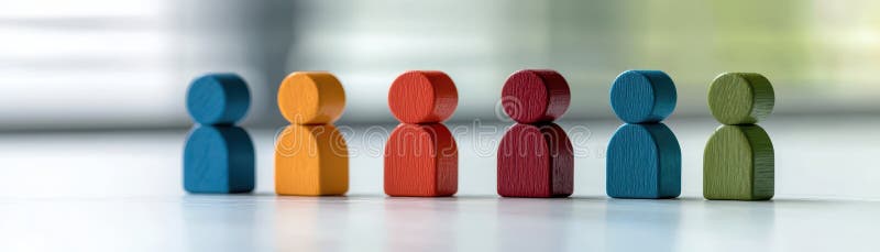 Row of Wooden Figures, Embracing Unity, Craftsmanship, and Timeless ...