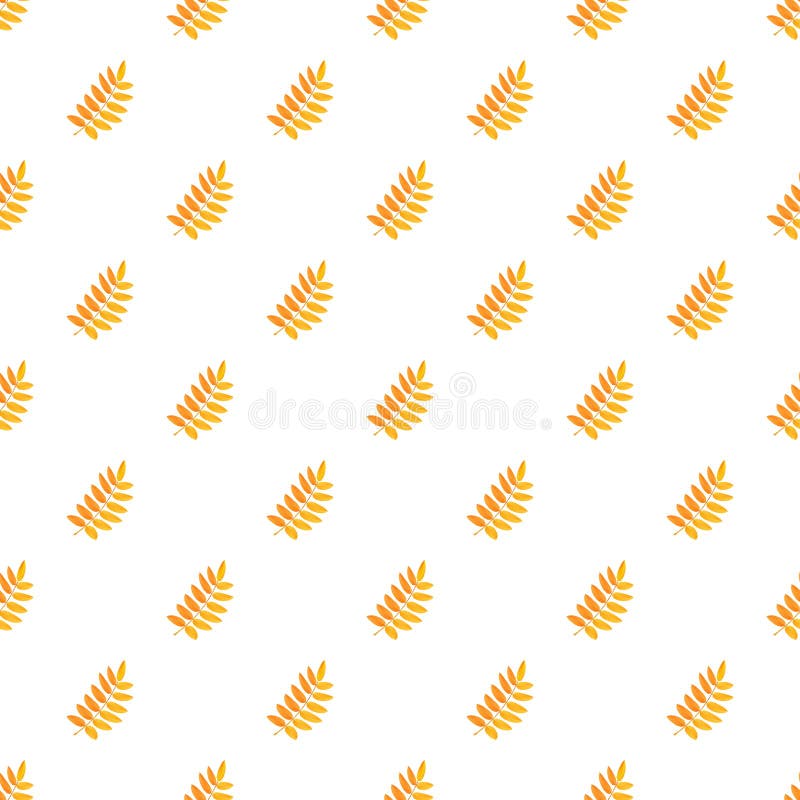 Rowan Leaf Pattern Seamless Stock Vector - Illustration of design, flat ...