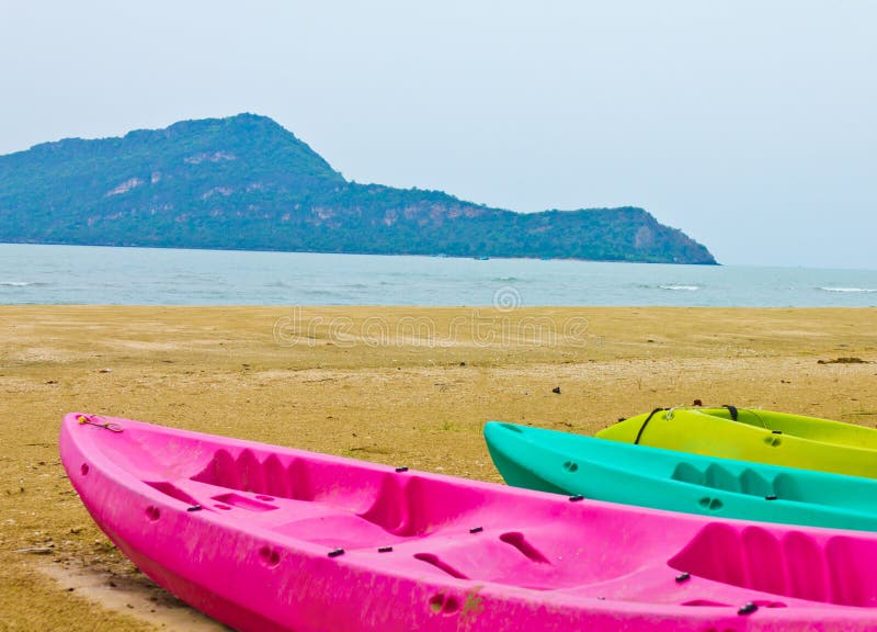 Rowboat on the beach stock image. Image of rest, adventure - 24417515