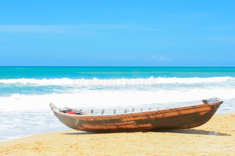 Rowboat on the beach stock image. Image of boats, white - 47394299