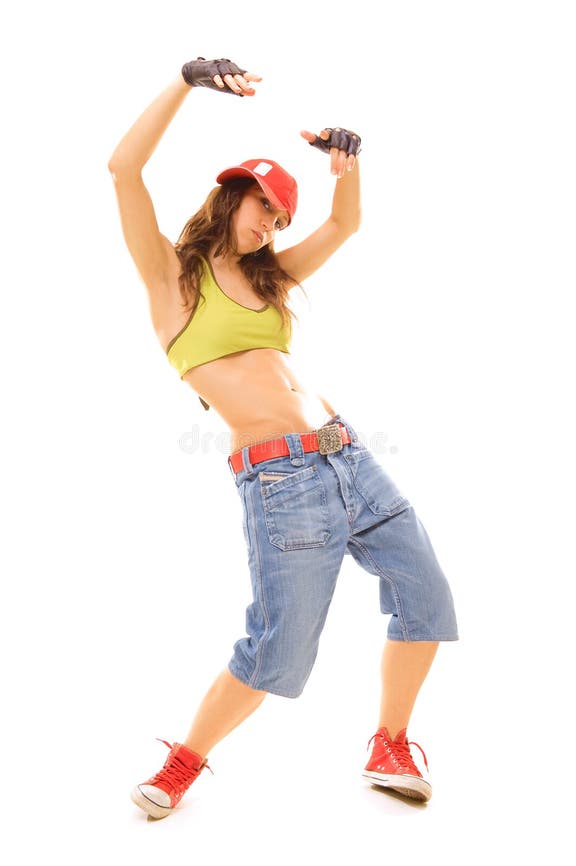 Rowdy girl in dance stock image. Image of pretty, roughneck - 5401897