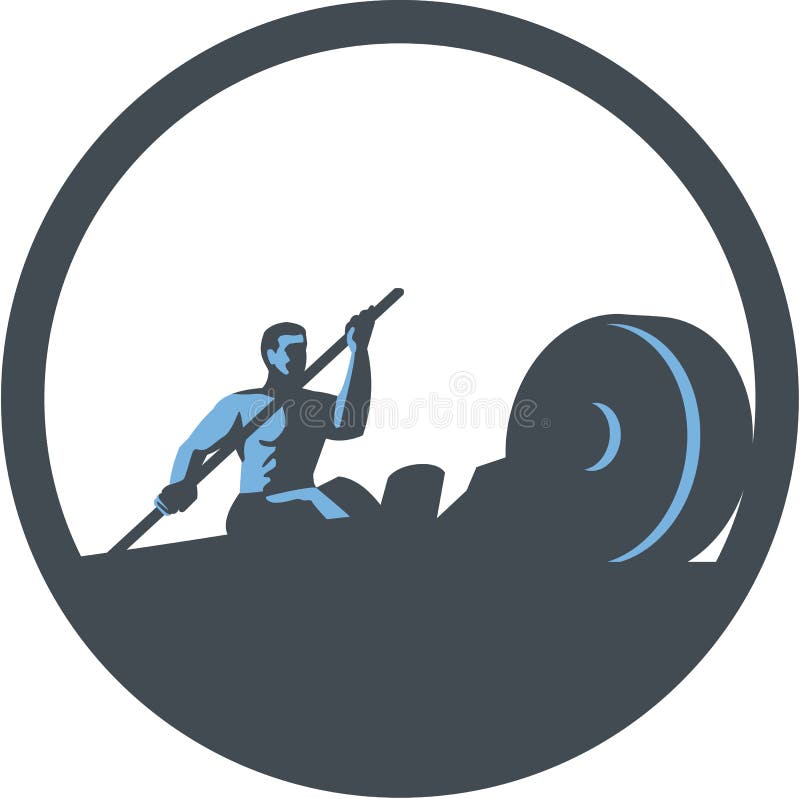 Rowing Machine Circle Retro Stock Illustrations – 6 Rowing Machine ...