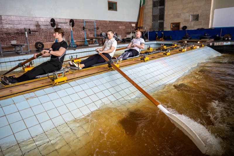 Rowing Athletes Skillfully Manipulate Oars, Refining Synchronization on ...