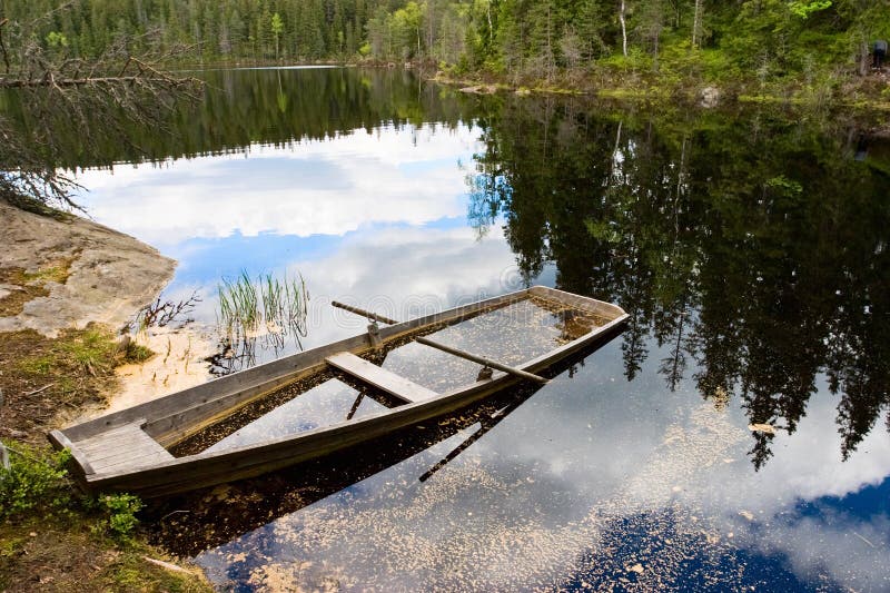 Rowing boat stock photo. Image of peaceful, shore, quiescence - 36653066