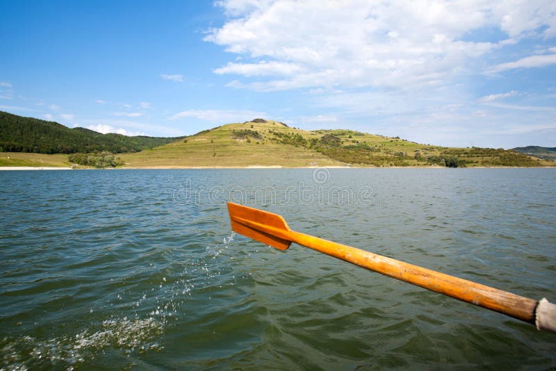 Rowing boat paddle stock image. Image of action, sport - 24041419