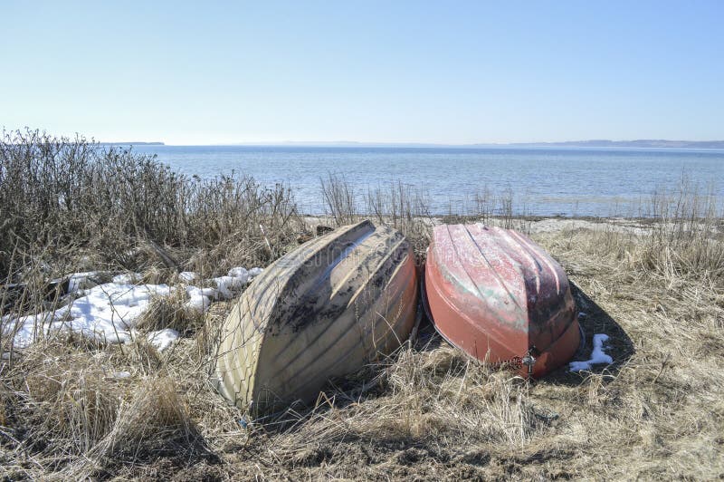 Rowing boats on a beach stock photo. Image of sand, wave - 280447980