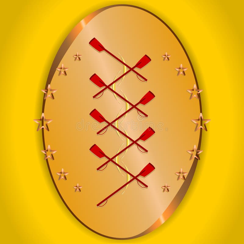 Rowing Emblem or Logo from Medal Vector Image Stock Illustration ...