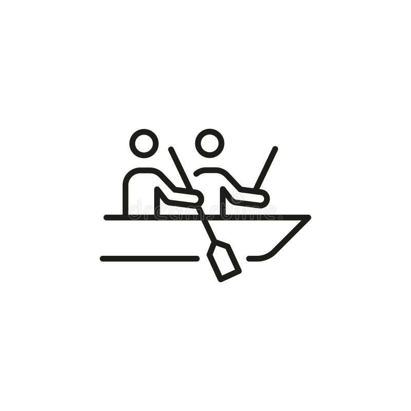 Rowing Icon stock illustration. Illustration of competition - 320819451