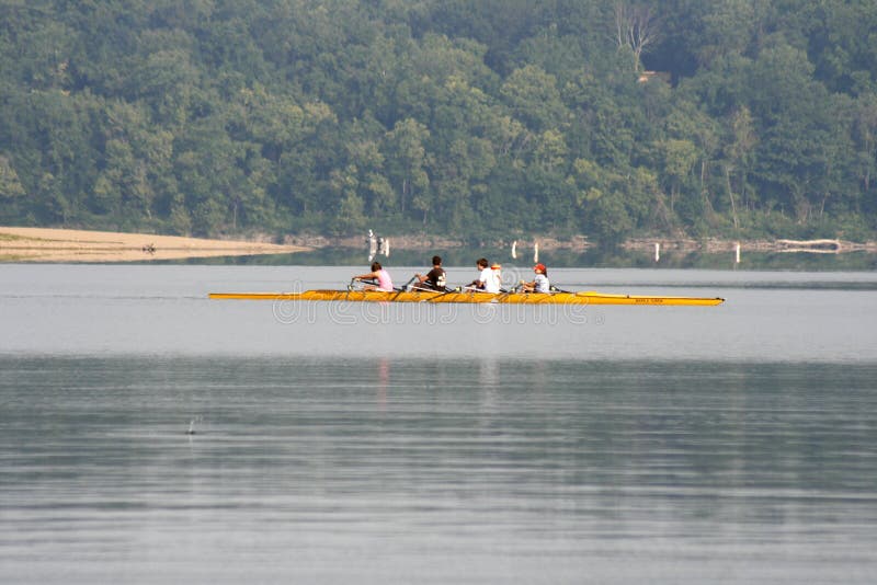 Rowing on the lake editorial stock photo. Image of rowers - 82149943