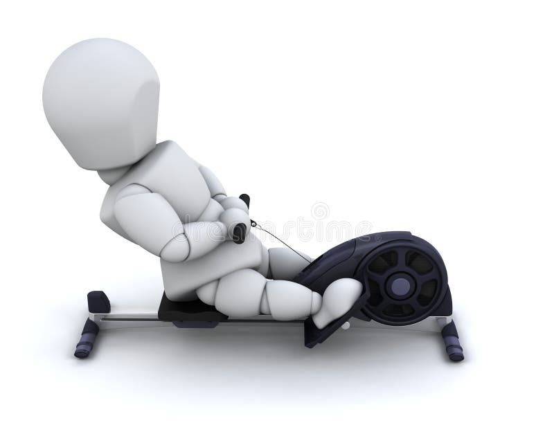 Rowing machine stock illustration. Illustration of sport - 18059509