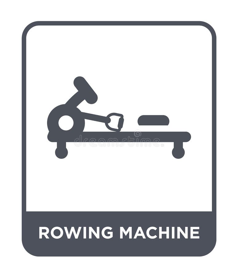 Rowing Machine Icon in Trendy Design Style. Rowing Machine Icon ...