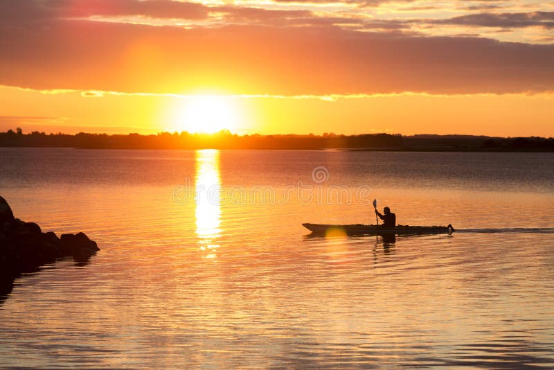 Sunset Rowing Crew stock photo. Image of twilight, team - 4586910