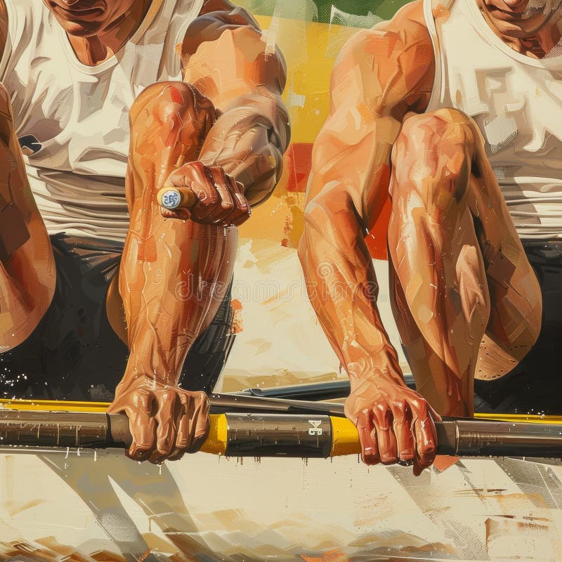 Rowing Precision: Hands in Action during Double Sculls in Germany Stock ...