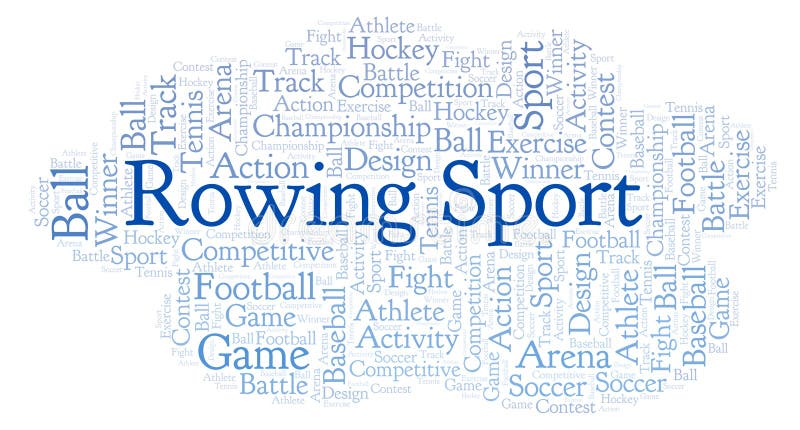 Rowing word cloud stock vector. Illustration of kayak - 175211805