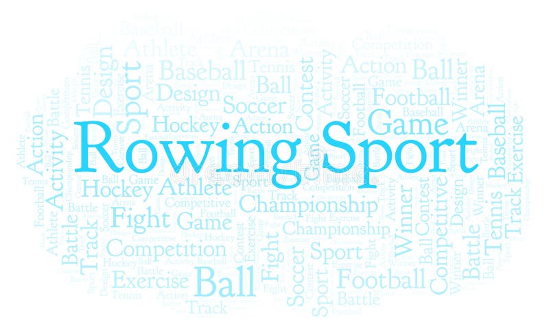 Rowing word cloud stock vector. Illustration of concept - 162666152