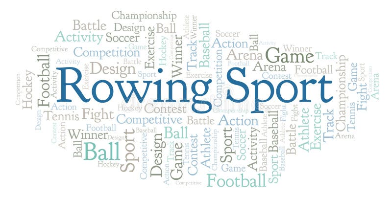 Rowing word cloud stock vector. Illustration of concept - 162666152