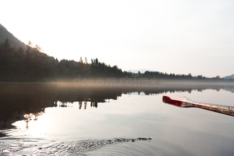 Rowing at Sunset on the Indian Ocean, Western Australia Stock Photo ...