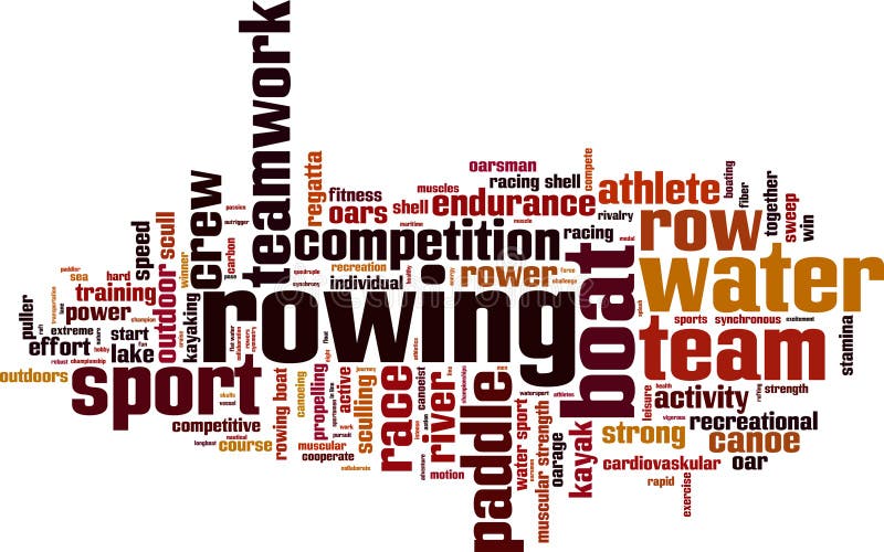 Rowing word cloud stock vector. Illustration of puller - 278672782
