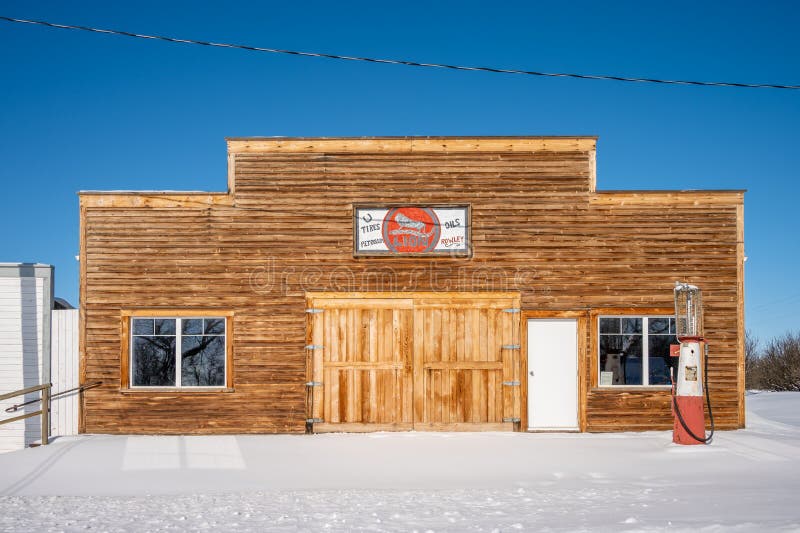 Store Fronts in the Ghost Town of Rowley Editorial Photo - Image of ...