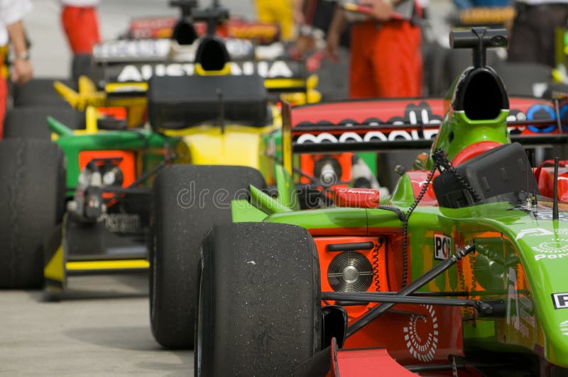 Rows of A1 Cars after Race in Sepang, Malaysia. Editorial Image - Image ...