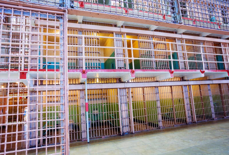 Rows of Bars and Prison Cells Stock Photo - Image of metal, prison ...