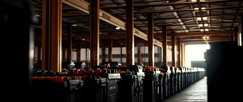 Rows of Battery Storage Units - a Sustainable Energy Future Beckons ...