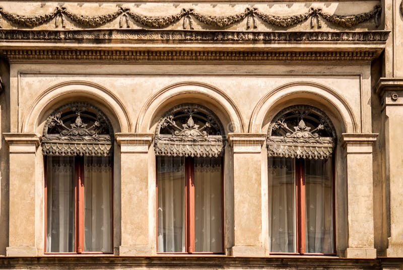 Baroque windows stock image. Image of style, house, italian - 23311539
