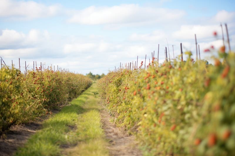 Rows Berry Bushes Ready Harvest Stock Photos - Free & Royalty-Free ...