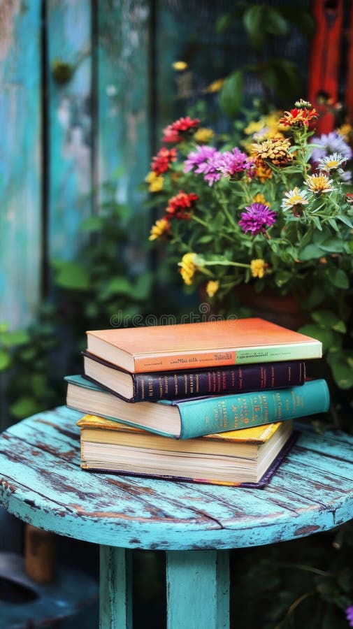 Rows of Books with Colored Covers, Book Library, Thick Books Stock ...