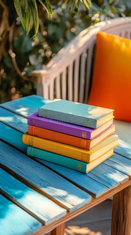 Rows of Books with Colored Covers, Book Library, Thick Books Stock ...