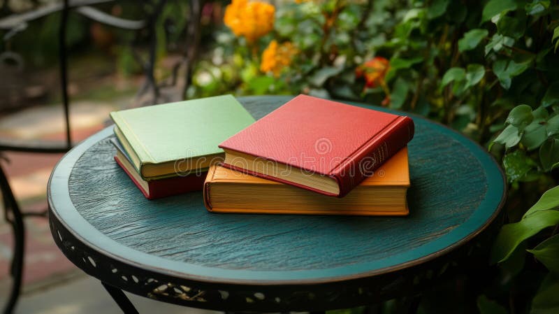 Rows of Books with Colored Covers, Book Library, Thick Books Stock ...