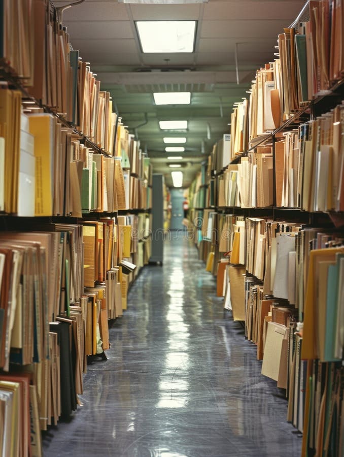 Rows of Books in Library stock image. Image of academic - 366699127