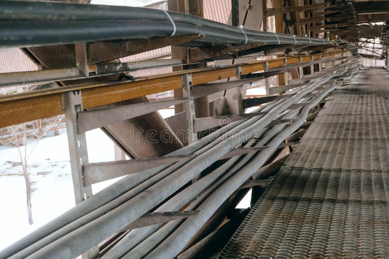 Rows of Cable on a Cable Overpass Stock Image - Image of construction ...