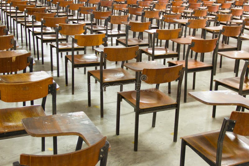 Rows of chairs stock photo. Image of auditorium, educational - 33108550