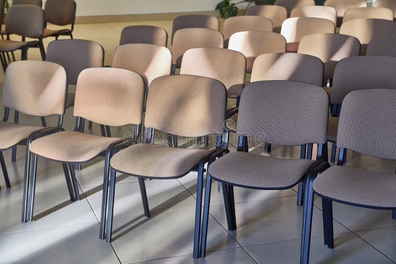 Rows of Chairs stock image. Image of pattern, classroom - 101040483