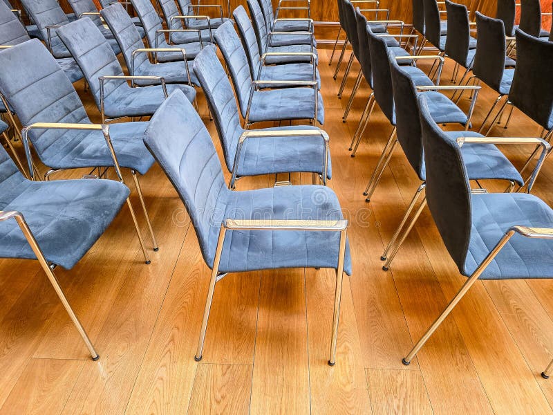 Rows of Chairs in a Conference Center Stock Photo - Image of chair ...