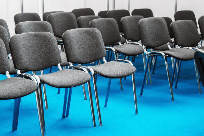 Chairs in conference room stock image. Image of indoors - 17067111
