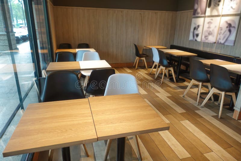 Cafe Interior Fast Food Restaurant Kfc Stock Image - Image of cafe ...