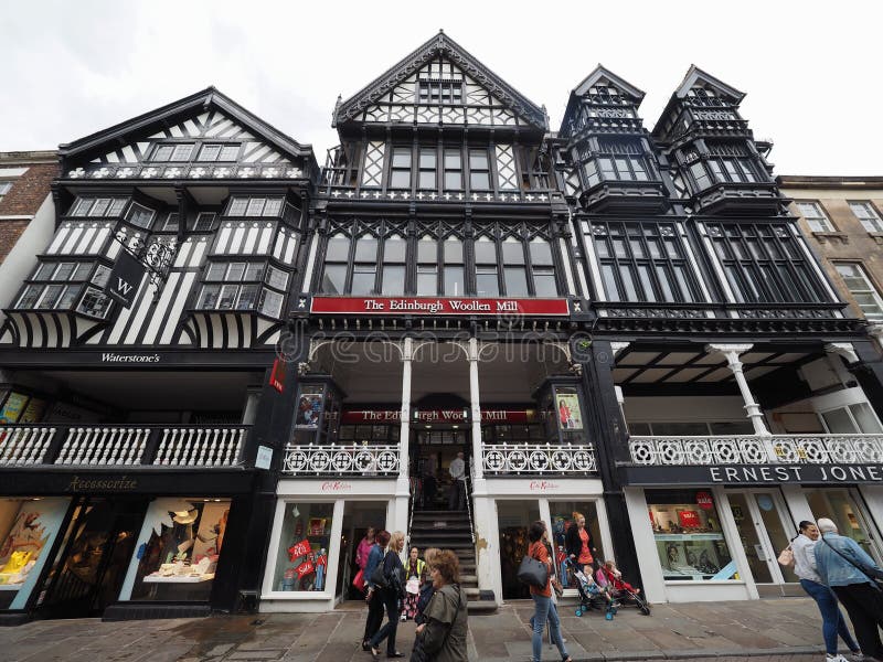 Rows in Chester editorial stock photo. Image of britain - 78953323