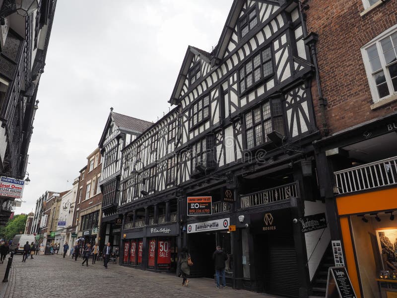 Rows in Chester editorial stock photo. Image of europe - 79016203