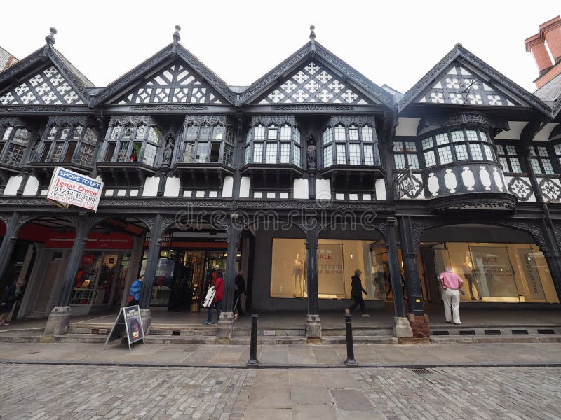 Rows in Chester editorial photography. Image of building - 79015682