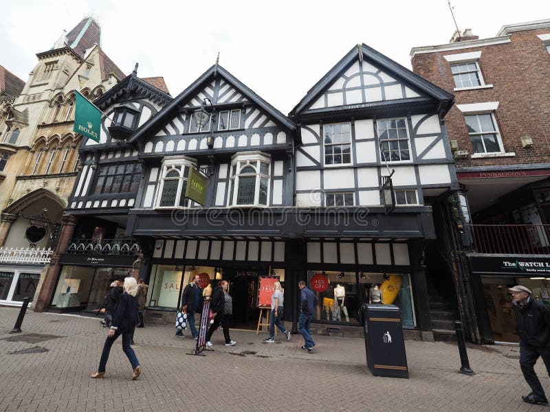 Rows in Chester editorial stock photo. Image of europe - 79016203